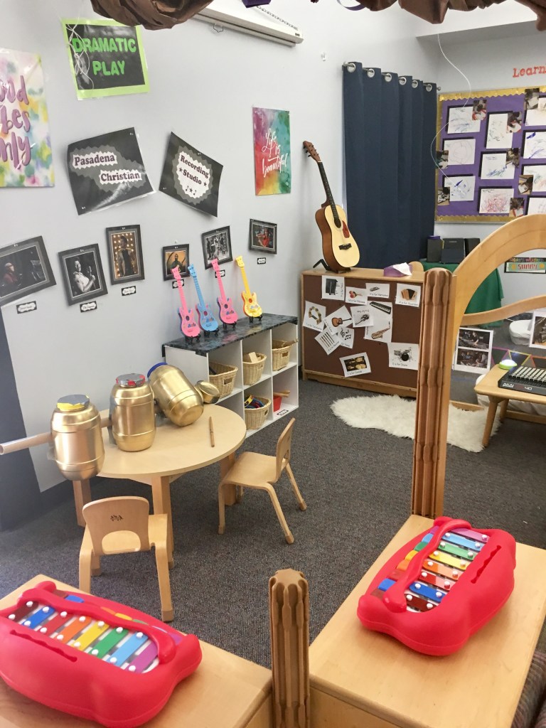 Room 5’s Recording Studio… – Pasadena Christian Preschool